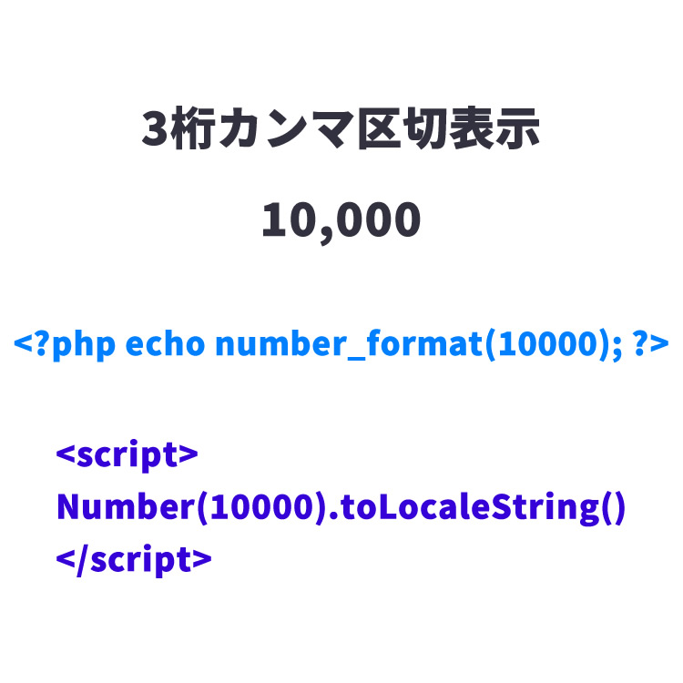 Simple way to display numbers with comma separators in PHP and JavaScript｜DAD UNION - Engineers ...