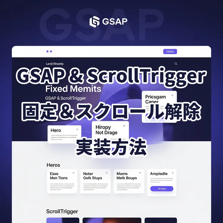 GSAP&ScrollTriggerで実現する、新時代のLP演出！固定＆スクロール解除でユーザーを引き込む方法｜DAD UNION - エンジニア同盟